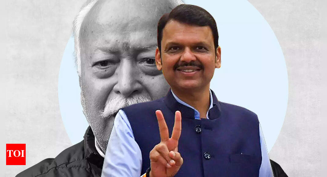 RSS is the real engine behind BJP’s Maharashtra sweep - Times of India