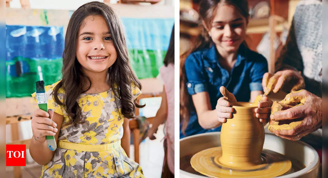 ‘Exploring visual arts works like therapy for children’ - The Times of ...