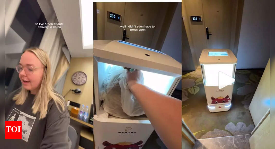 Watch: Australian travel vlogger gets her food delivered by a robot at ...