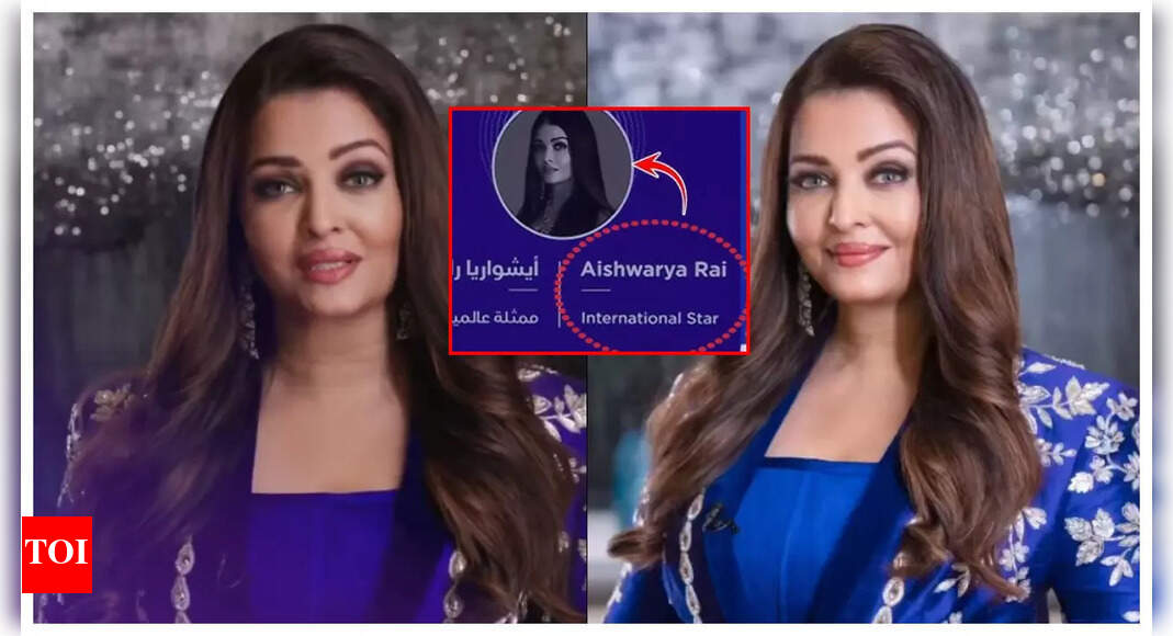 Aishwarya Rai's name displayed without 'Bachchan' at a Dubai event amid ...