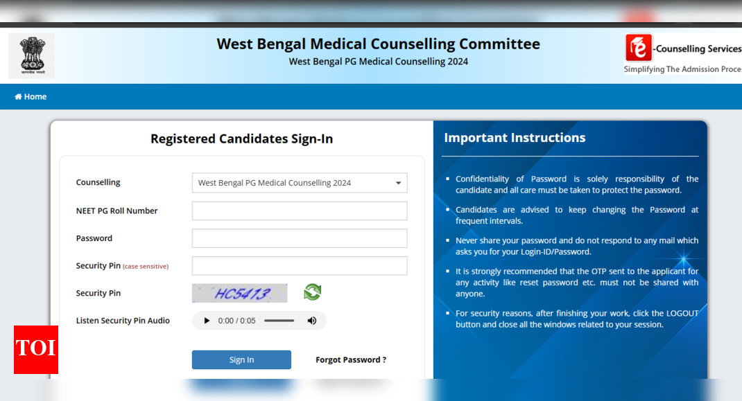 West Bengal NEET PG Counselling Round 1 Seat Allotment Result Announced: Check Details Here ...