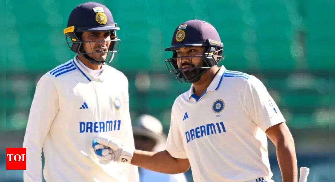 Playful Shubman Gill teases Rohit Sharma in dugout - WATCH | Cricket ...