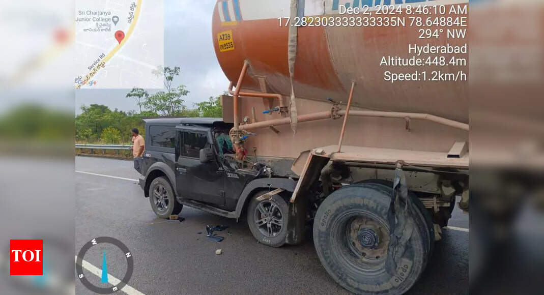 Tragic ORR Accident Claims 2 Lives and Injures 4 in Hyderabad ...