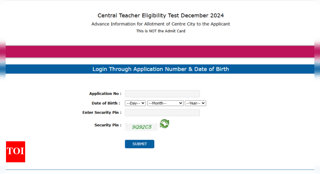 CTET December 2024 date and city slip released, check direct link here ...