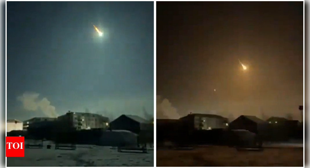 Watch: Asteroid nearly hits Earth, lights up Siberian sky before impact ...