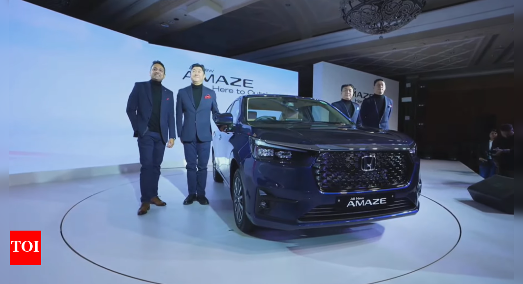 New Honda Amaze launched in India at Rs 7.99 lakh: New design, variants ...