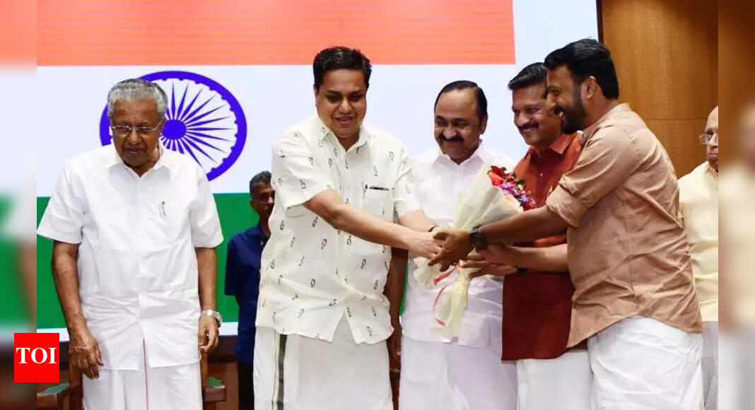 Rahul Mamkootathil and U R Pradeep Sworn in as MLAs with Blue Trolley ...