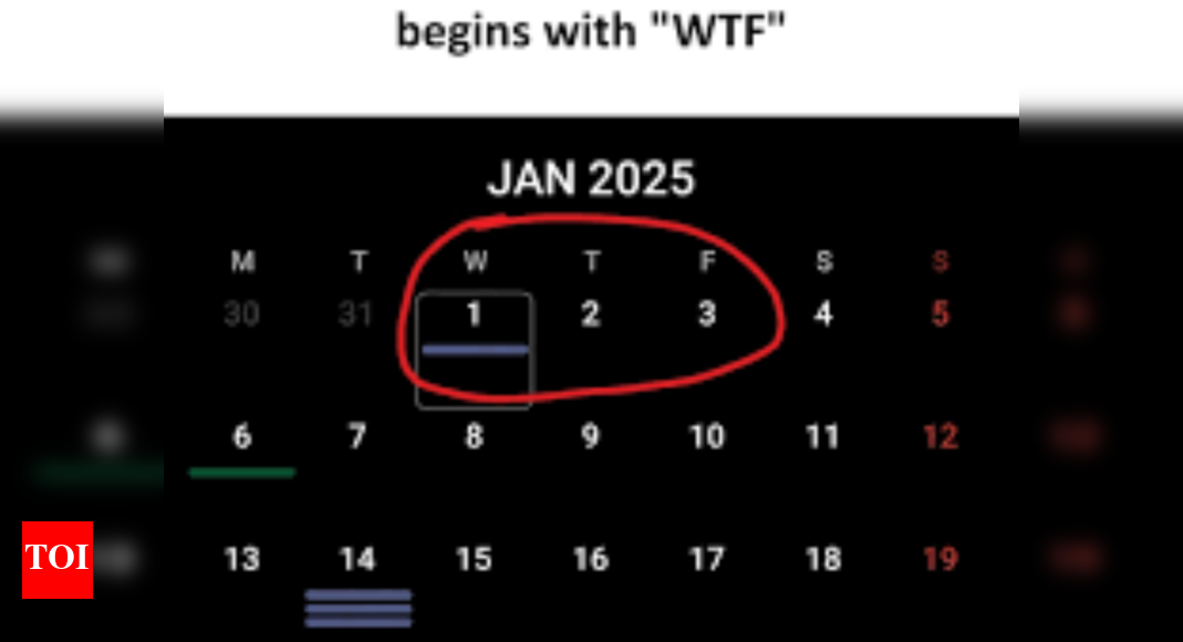 '2025 will start with WTF' takes over internet: Netizens share ...