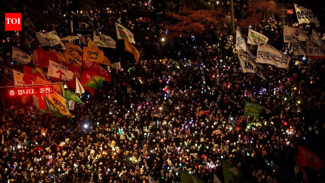 Mass protests erupt in South Korea, calls for president Yoon's ...