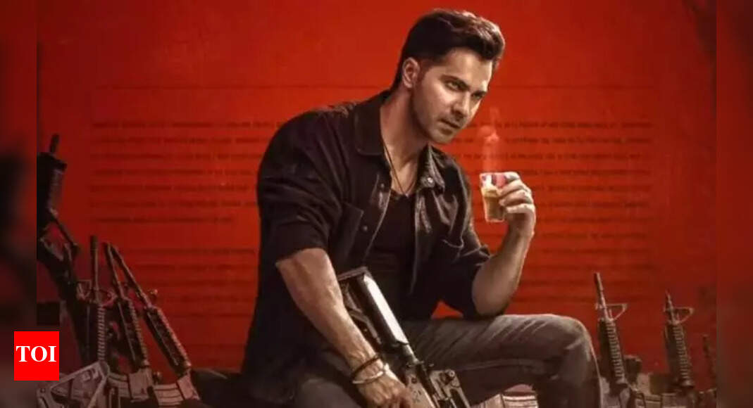 Varun Dhawan drops a 100 ft cutout of his upcoming mega entertainer ...