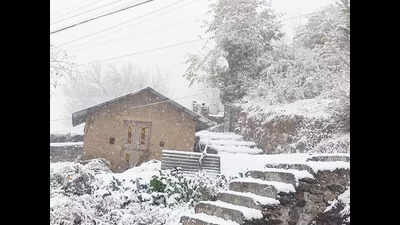 Uttarakhand Witnesses First Snowfall of the Season, Boosting Tourism ...