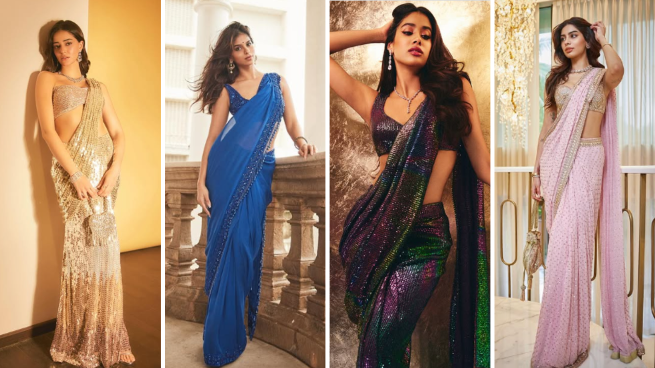 From Suhana Khan to Janhvi Kapoor: Master Gen Z Saree Style with ...