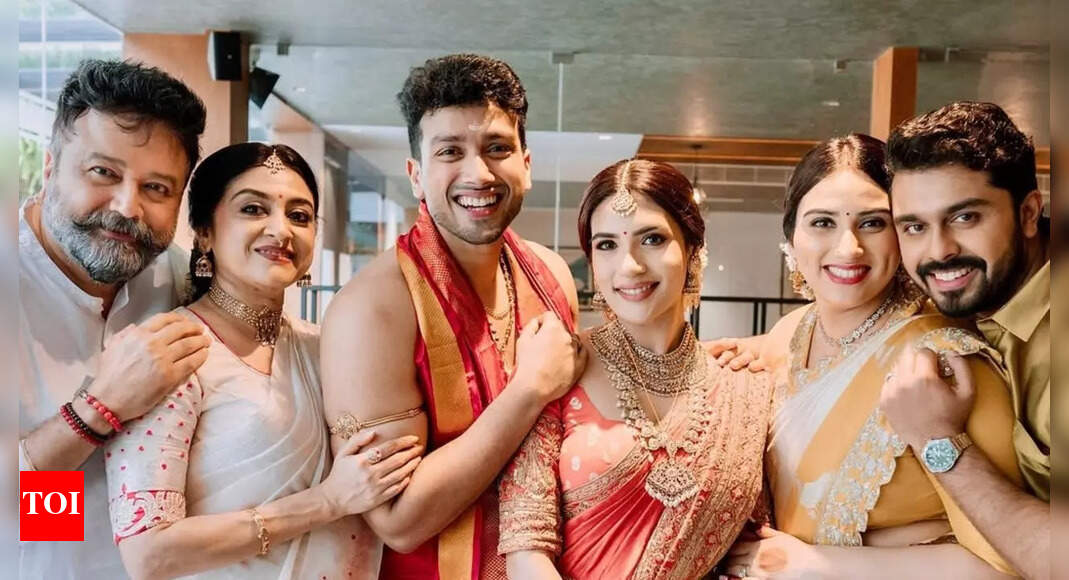 Watch: Kalidas Jayaram and Tarini Kalingarayar's heartwarming family ...