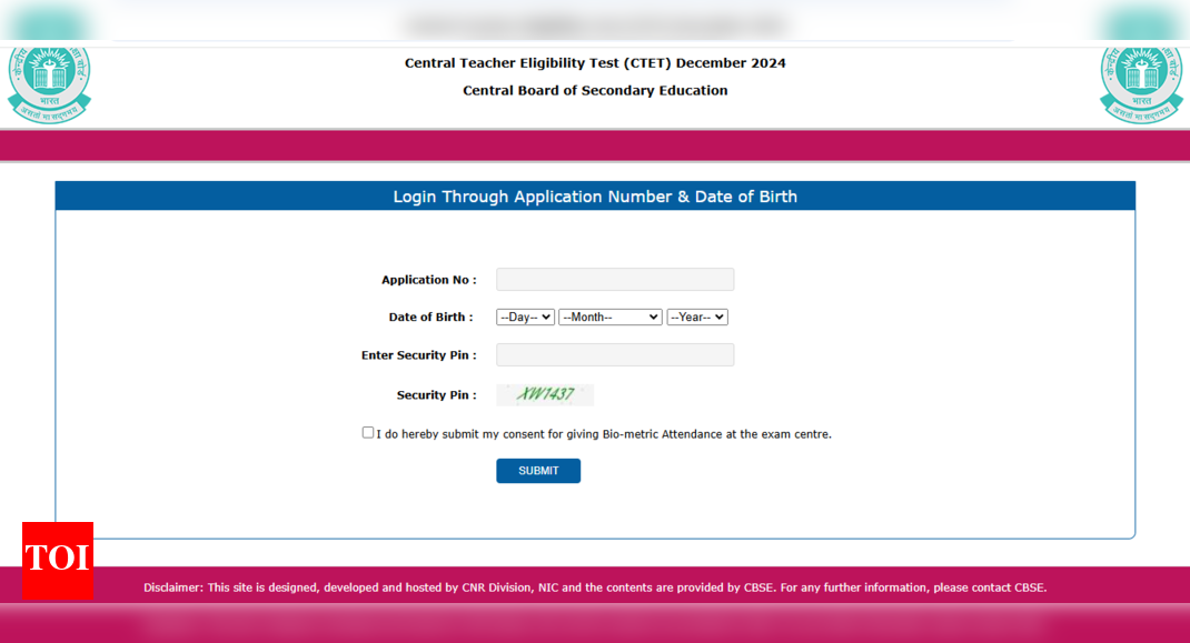 CTET admit card 2024 released for December session: Direct link and ...