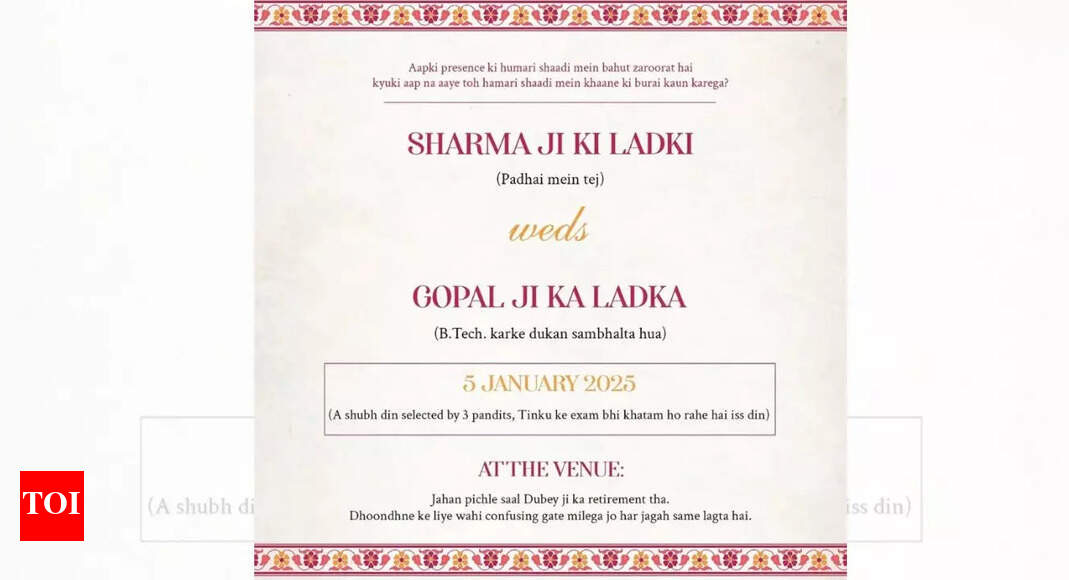 “Rishtedar saare vahi pakau”: Indian wedding invite goes viral ...
