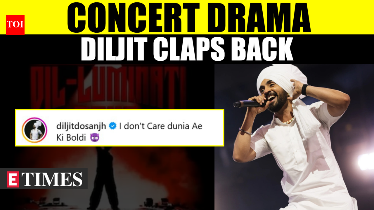 'I Don't Care...': Diljit Dosanjh's Cryptic Message Amid Concert ...