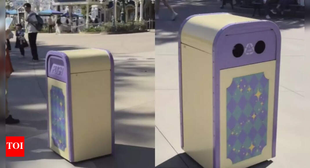 "I want to eat garbage": Talking trash bin at Hong Kong Disneyland goes ...