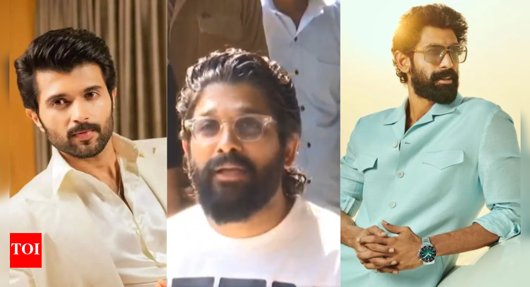 Vijay Deverakonda, Rana Daggubati visit Allu Arjun, extend support amid post-tragedy turmoil ...