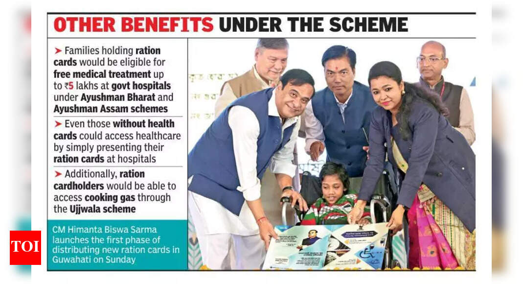 Sarma launches 1st phase of NFSA ration card distribution | Guwahati ...