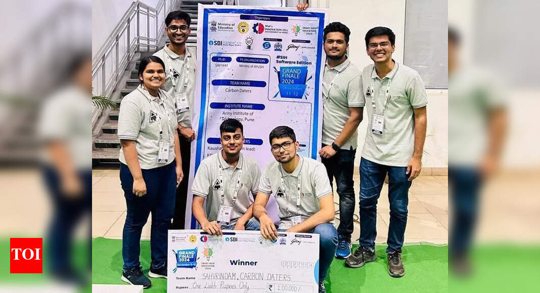 Two teams from AIT win big in Smart India Hackathon | Pune News - Times of India