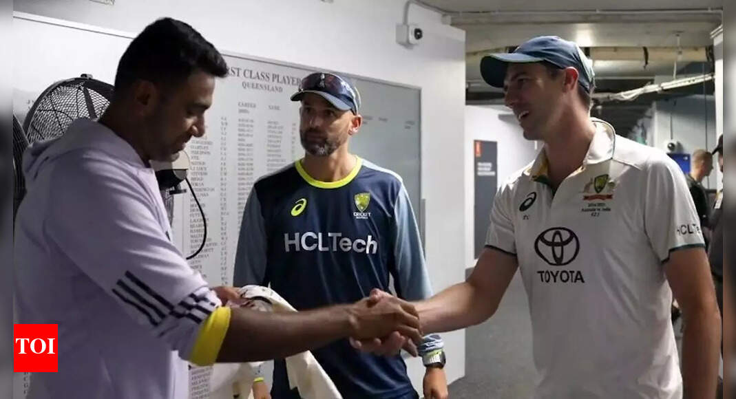 Ravichandran Ashwin gifted signed Australian Jersey by Pat Cummins ...