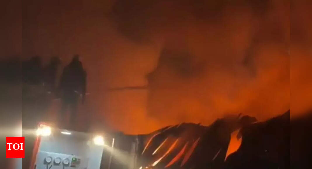 Fire engulfs Kadipur scrap godown in Gurgaon, no casualties | Gurgaon ...