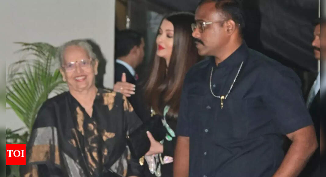 Aishwarya Rai Bachchan's caring moment for mother Vrinda Rai at ...