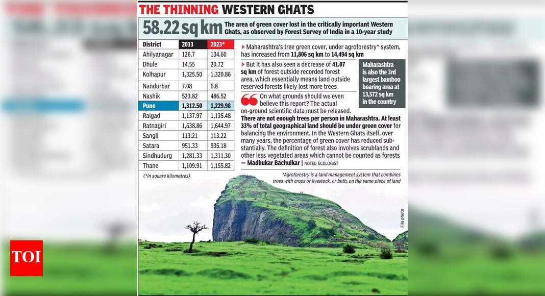 State now ranks 3rd in green cover, but Pune sees decline | Pune News ...