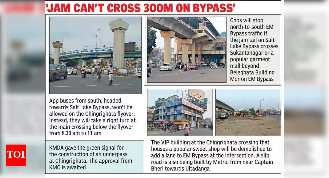 4 key changes to speed up Chingrighata traffic | Kolkata News - The ...