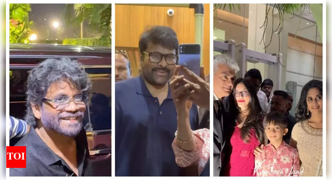 PV Sindhu-Venkata Datta Sai reception: Chiranjeevi, Nagarjuna, Ajith ...
