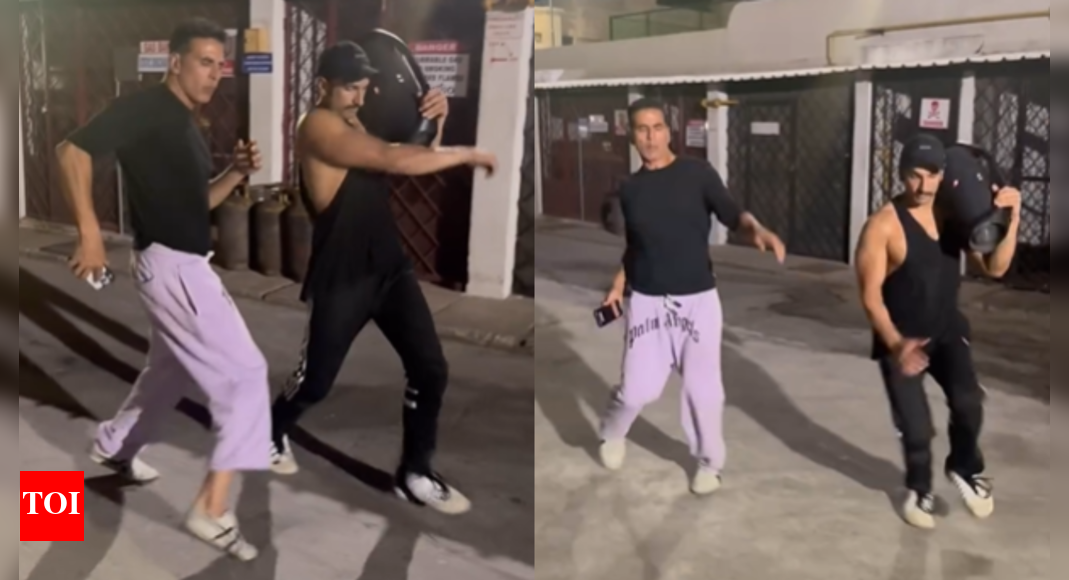 Throwback: When Akshay Kumar shared a fun dance video to wish Ranveer ...