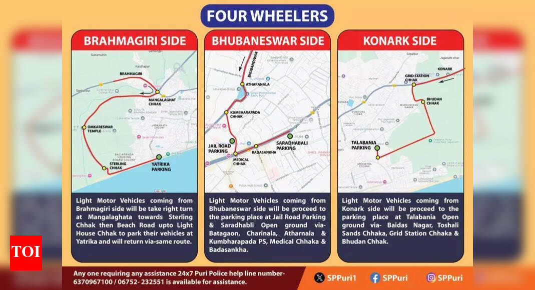 Puri traffic plan unveiled for New Year rush | Bhubaneswar News - Times ...