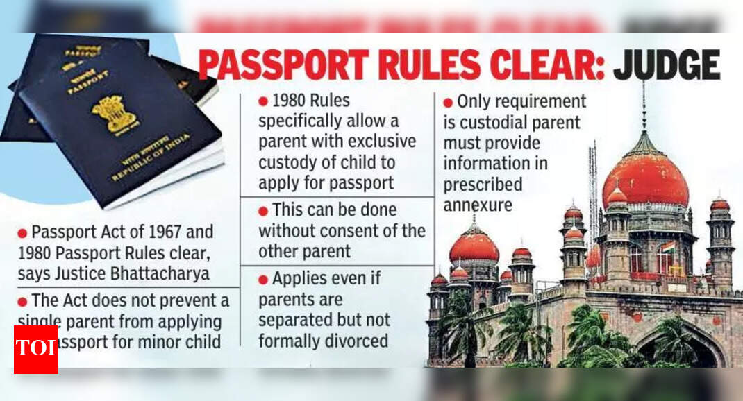 HC orders issuance of passport to minor, no need for dad’s consent ...