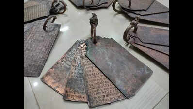 ASI uncovers ancient copper plates, gold coins and inscriptions at ...