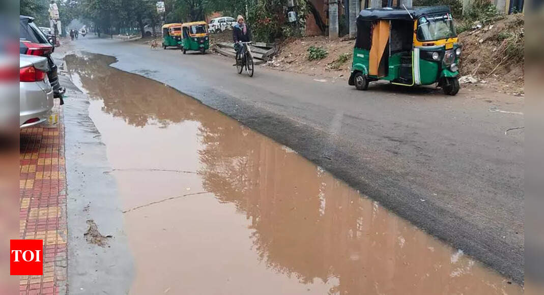 Drains not cleaned, light rain leaves key roads waterlogged in Gurgaon ...