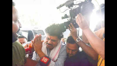 Valmik Karad, wanted in one of 3 cases related to Beed sarpanch murder ...