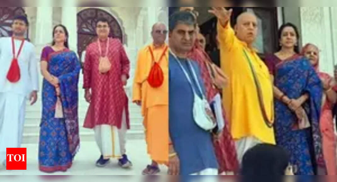 Hema Malini visits ISKCON temple in Navi Mumbai ahead of its ...