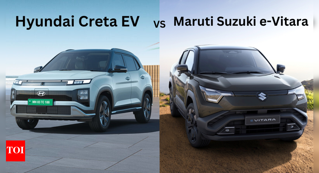 Hyundai Creta EV vs Maruti Suzuki e-Vitara: Design, battery, range ...
