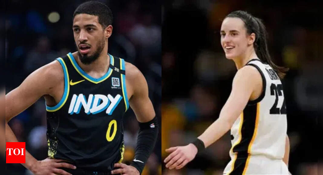 Caitlin Clark and Tyrese Haliburton's girlfriend, Jade Jones, celebrate the Pacers star's ...