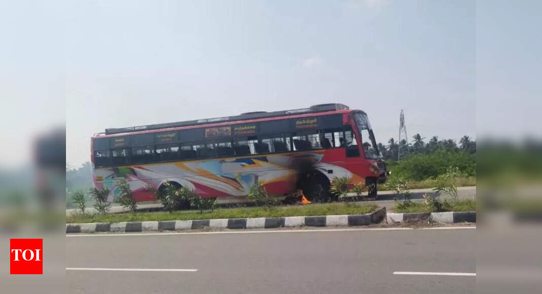 Man dies after bike gets trapped under bus in Dharmapuri | Coimbatore ...
