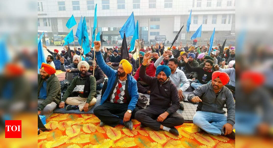 PRTC, Punjab Roadways staff begin strike, demand regularisation ...