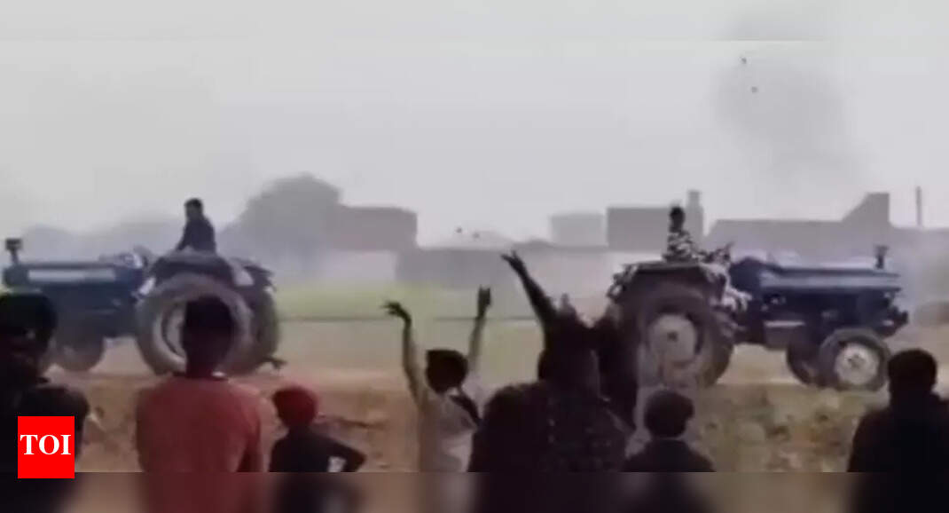 Driver crushed to death in deadly 'tug of war' between tractors in Uttar Pradesh | Meerut News ...