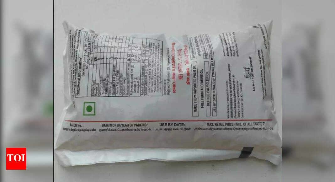 No expiry dates on ration shop oil packets | Chennai News - The Times ...