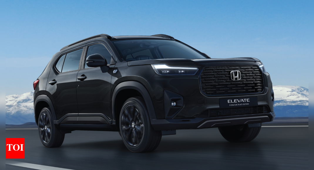 Honda Elevate goes all-black: Black and Signature Black edition ...