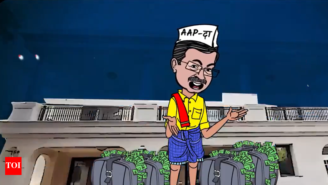 Arvind Kejriwal Cartoon With Congress