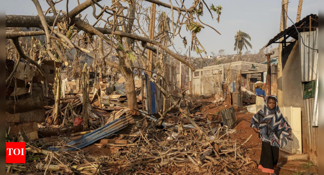 Cyclone-ravaged Mayotte braces for storm bringing rain - The Times of India