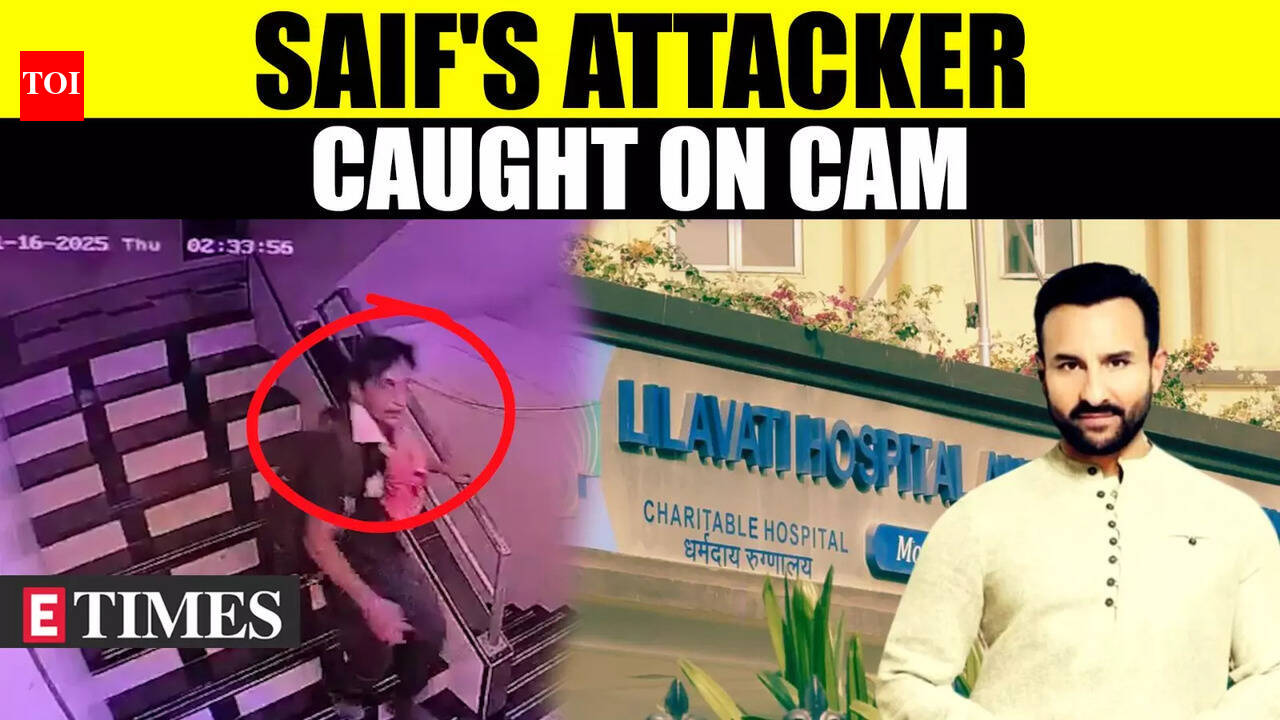 Chilling CCTV Footage Reveals Saif Ali Khan's Attacker Staring Into The ...