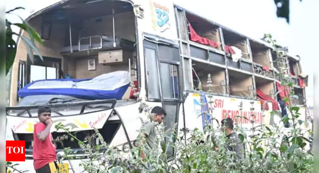 Chittoor Bus Accident: Four dead, 15 injured after bus collides with ...