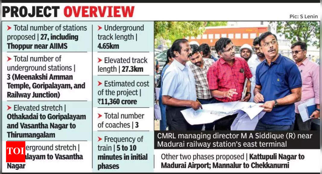 CMRL explores integration of metro with Madurai railway station ...