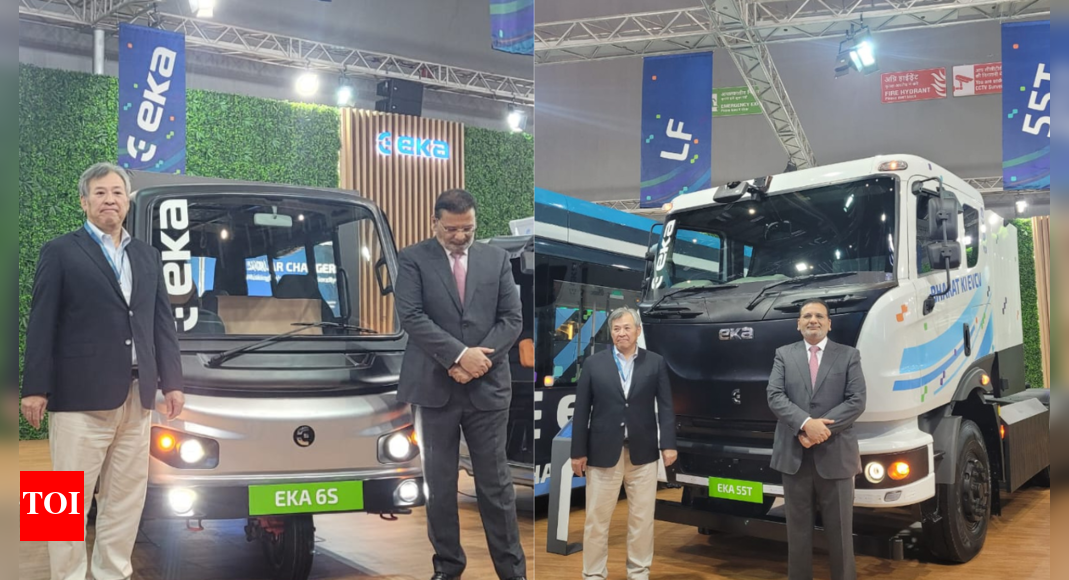 EKA Mobility’s 55T, 6S EVs unveiled: Battery, range, features and more - The Times of India